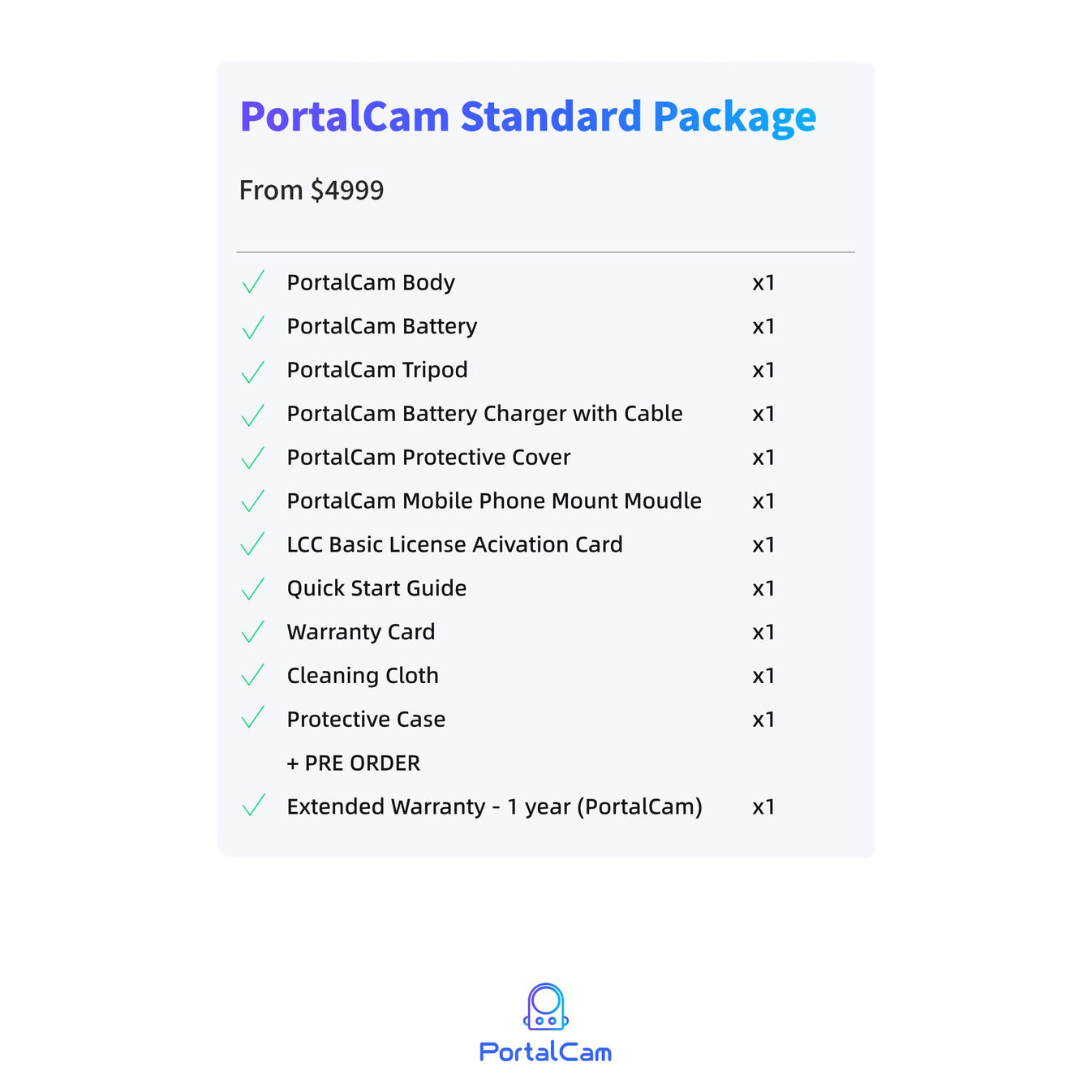 PortalCam Package – XGRIDS LIMITED